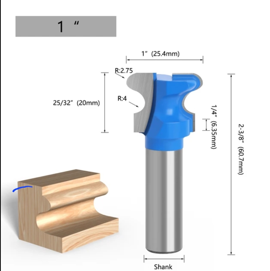 Mata Profil Router Double finger Joint Bit Shank 1/2 | Lazada Indonesia