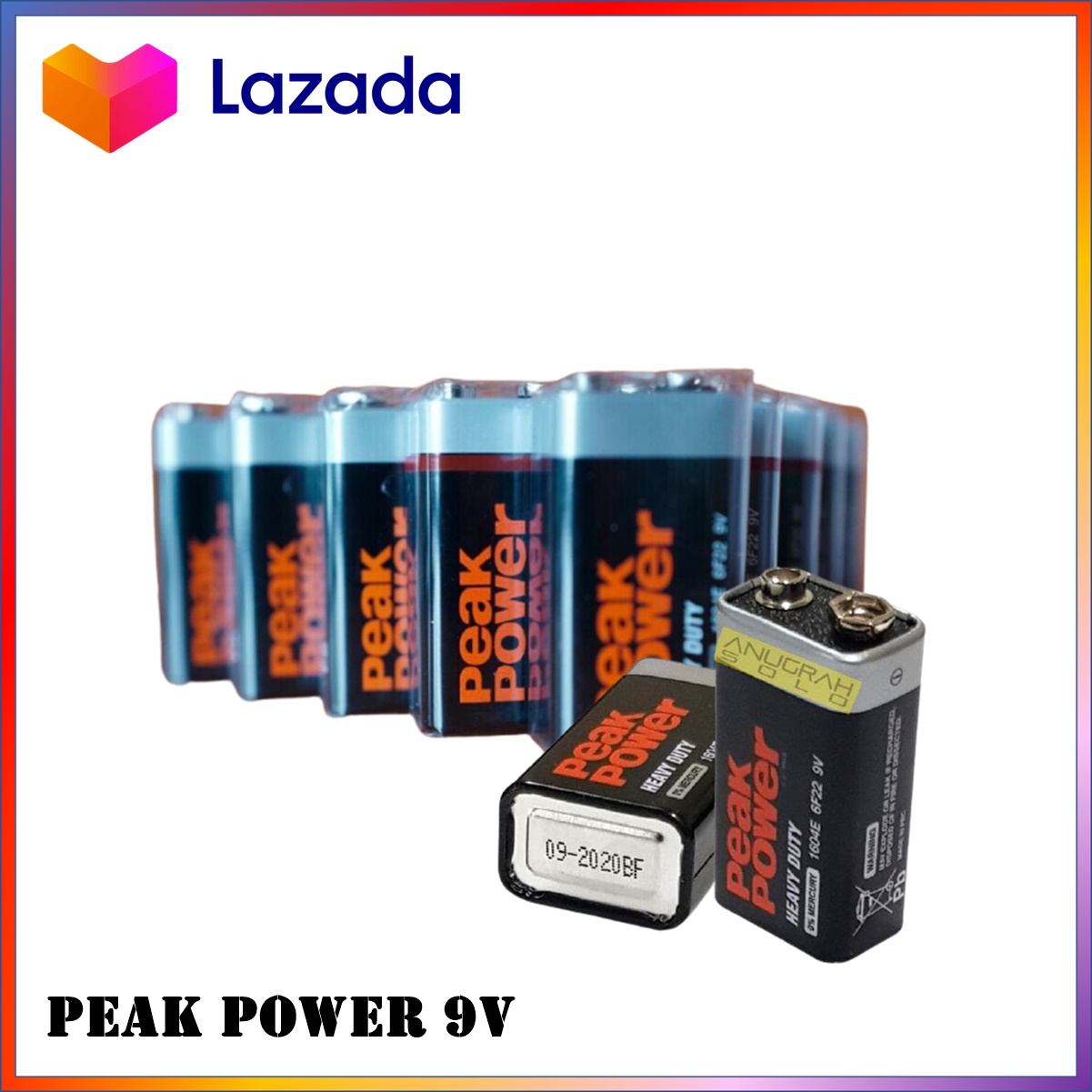Baterai Cas Isi Ulang Peak Power Ukuran Voltase 9V Rechargeable Lihitum ...