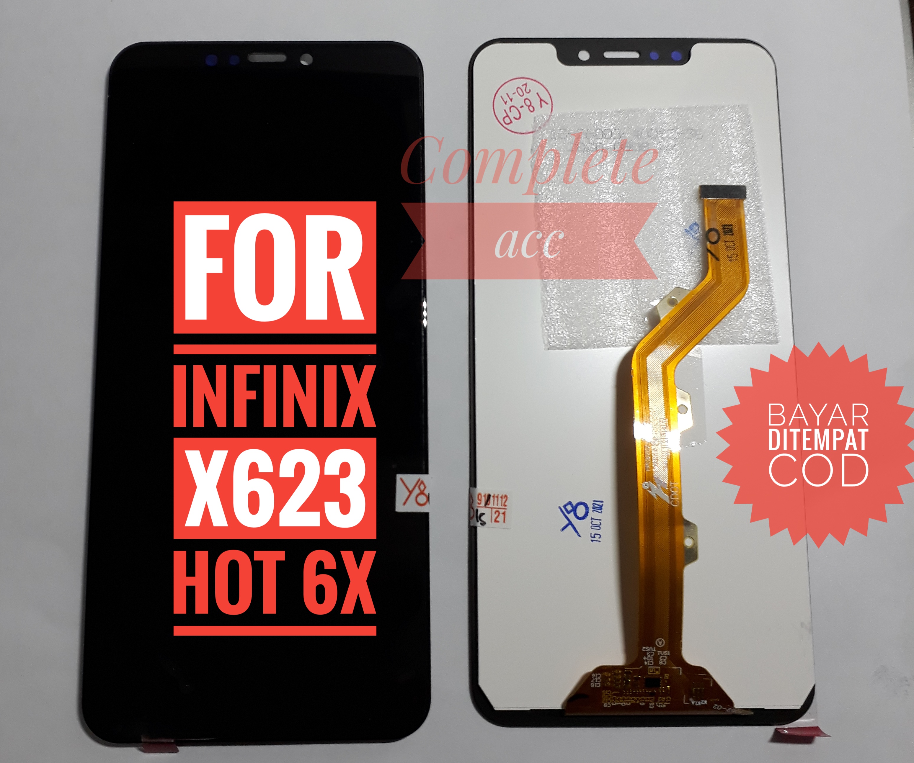 LCD + TOUCHSCREEN INFINIX X623 / Hot 6X OLED 2 | Lazada Indonesia