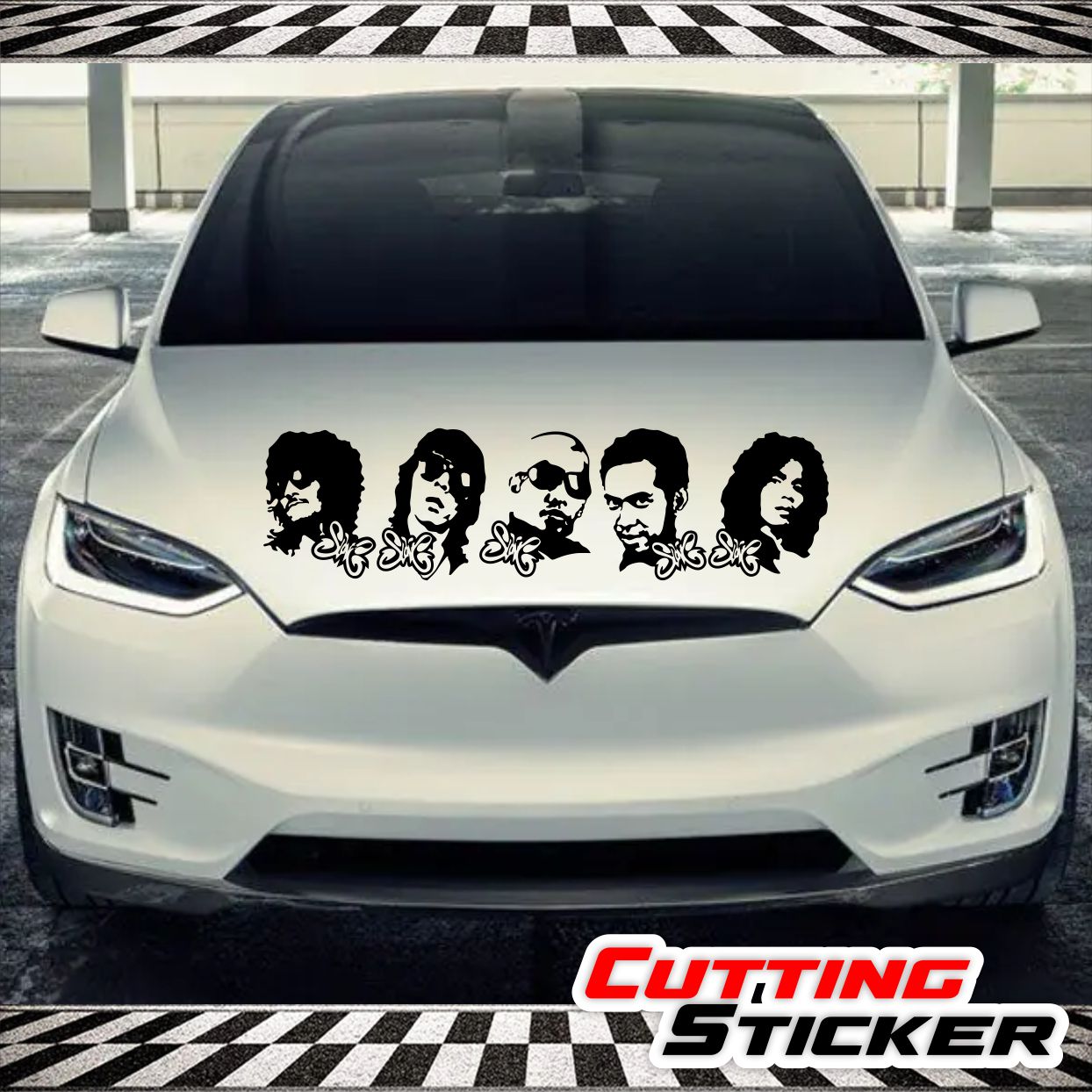 CUTTING STICKER WAJAH SLANKER l STIKER MOBIL MOTOR KEREN | Lazada Indonesia