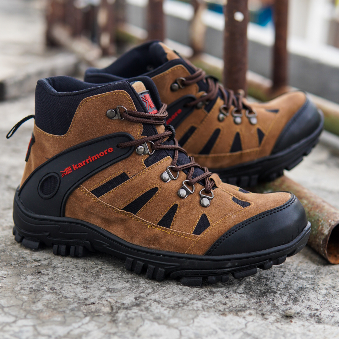 Sepatu Gunung Pria Karrimore Boots Safety Ujung Besi Karimore Tactical ...