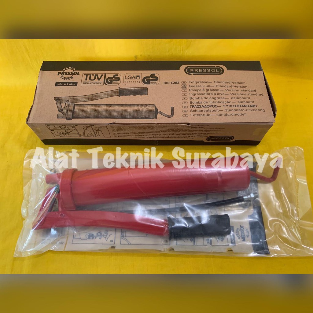 GREASE GUN PRESSOL 500 CC / PISPOT TANGAN MANUAL / POMPA GEMUK HAND ...