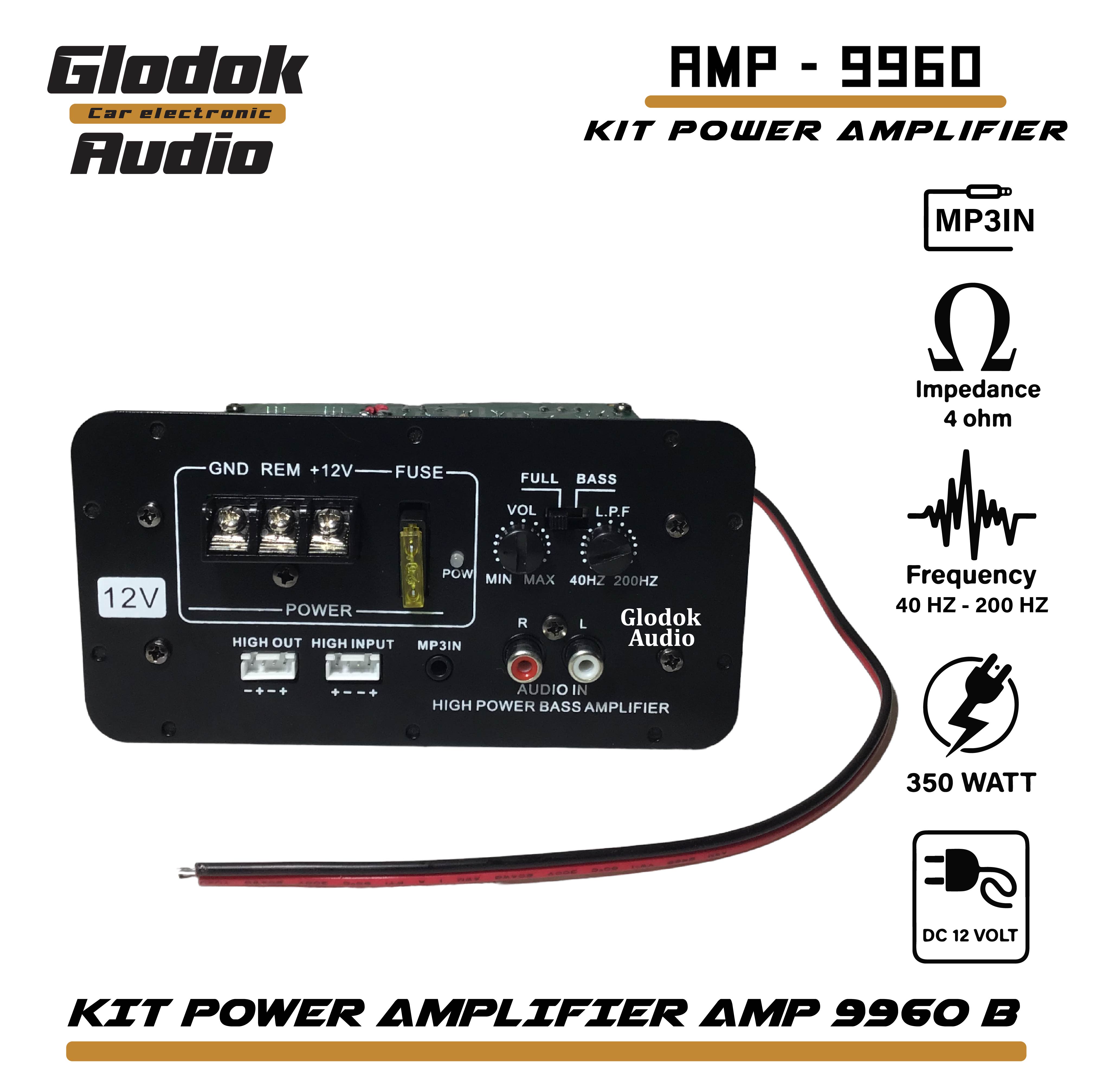 Kit Modul /Kit amplifier aktif dc 12 volt 350 watts High Power ...