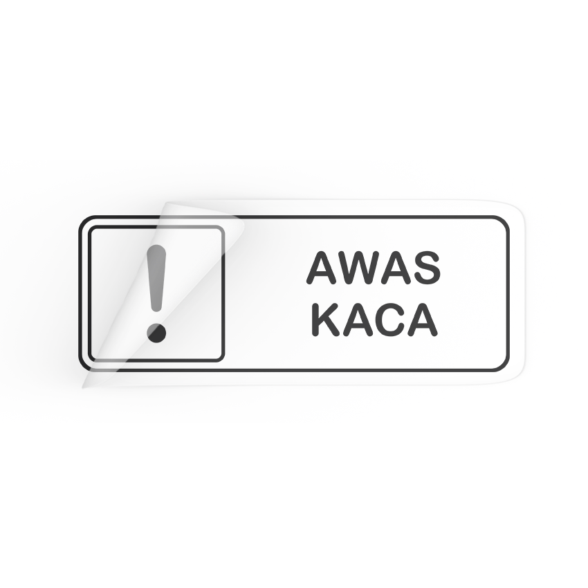 awas kaca - stiker awas kaca - stiker kaca - stiker penanda awas kaca ...