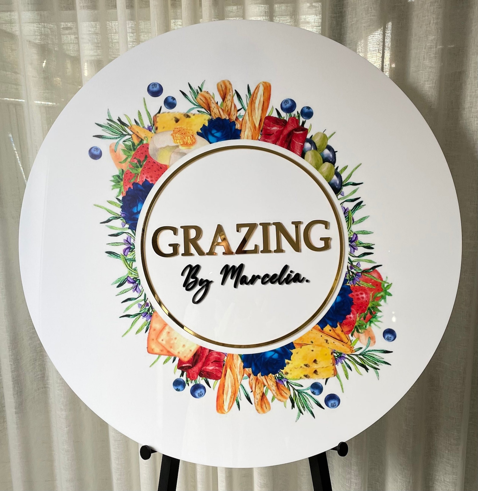 SUPER MURAHH!!!!! LOGO BISNIS LINGKARAN AKRILIK DOUBLE LAYER || UKURAN ...