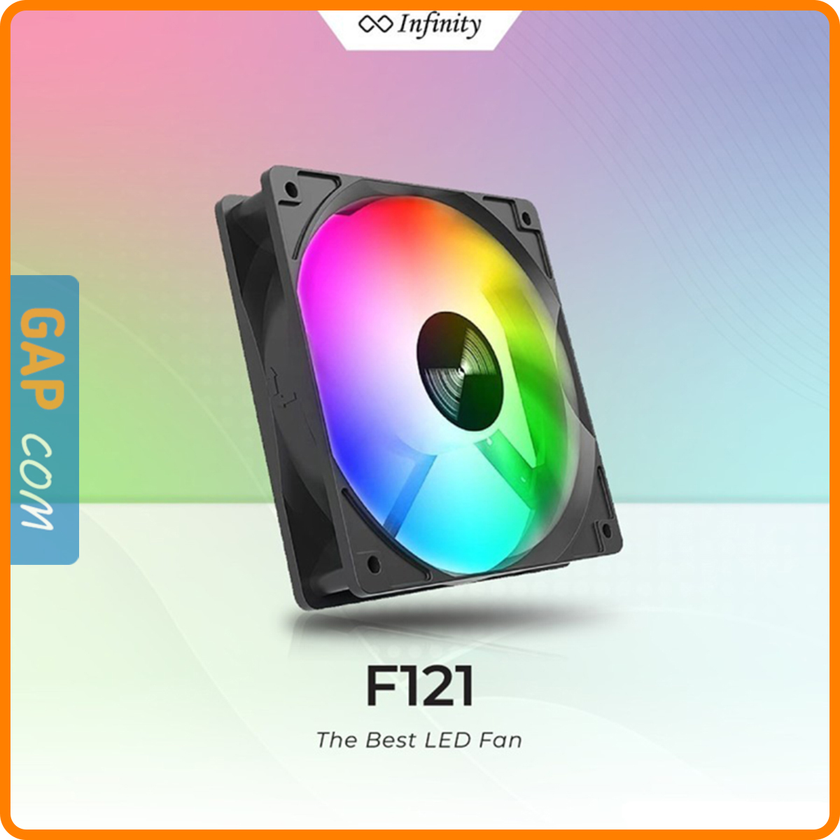 Fan Casing/Case PC Infinity F121 Rainbow FIX RGB Single FAN - 12CM ...