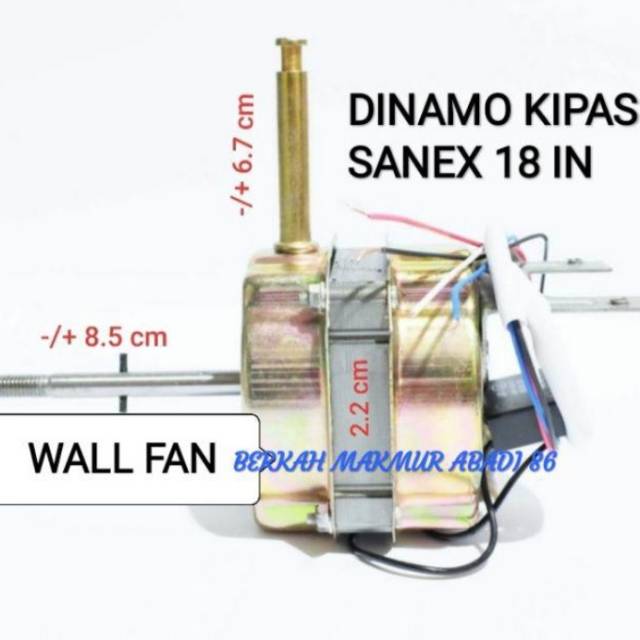 Dinamo/Motor Kipas Angin SANEX FW 1878 Wallfan 18 in | Lazada Indonesia