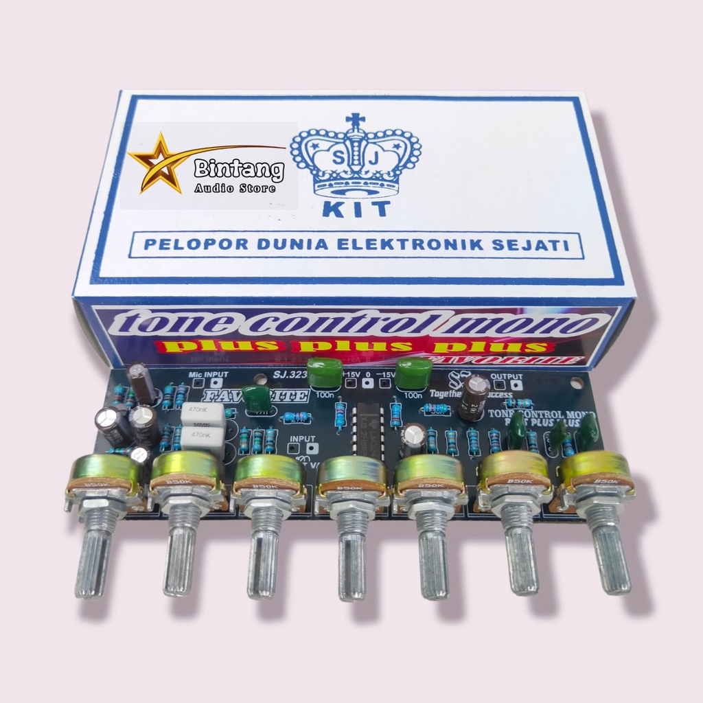 Kit Tone Control Mono EXTRA Subwoofer + Freq Subwoofer + Midle + Mic ...