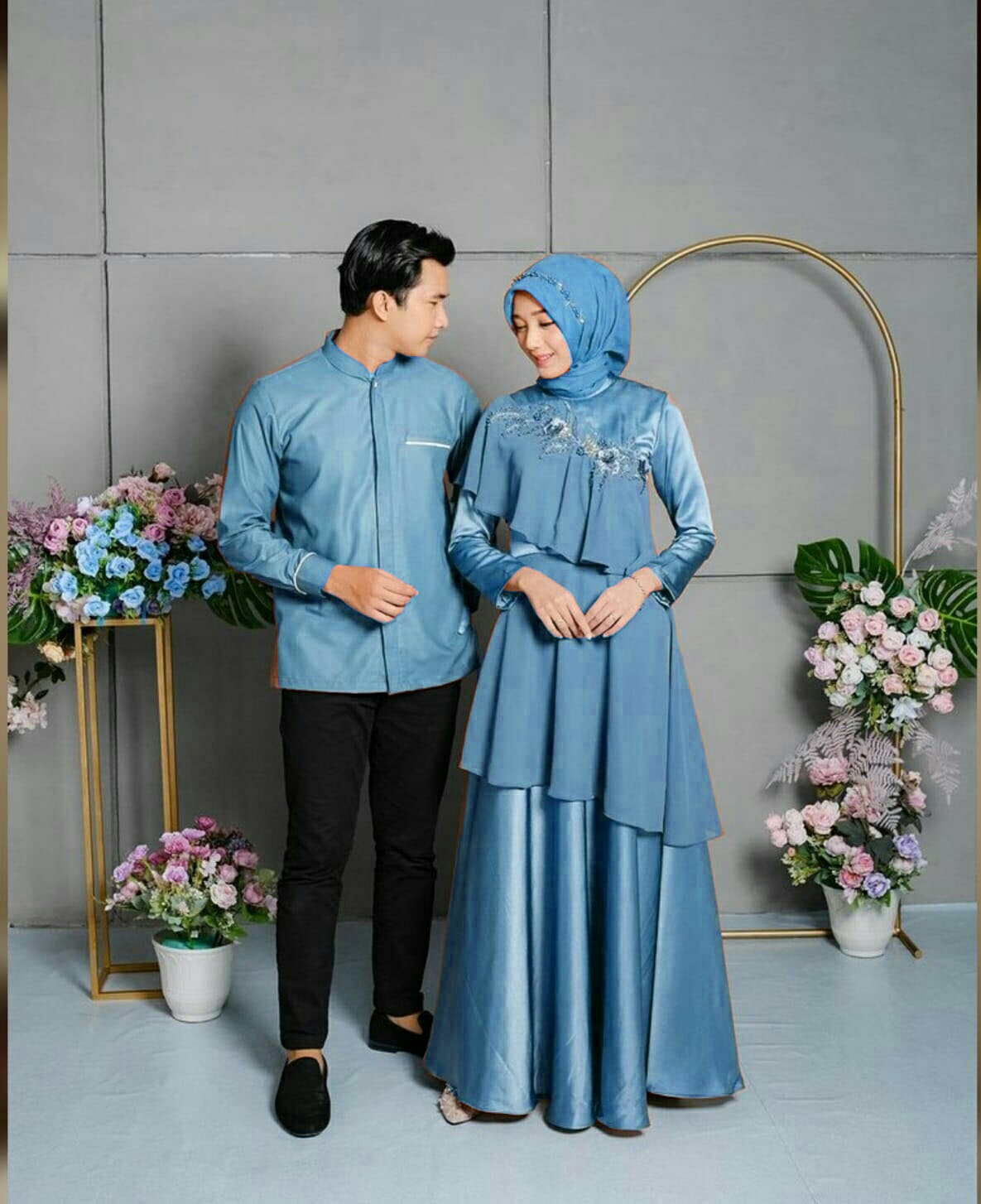 New!!! Baju Couple Kekinian 2022 Baju Couple GOA Baju Gamis Dan Kemeja ...