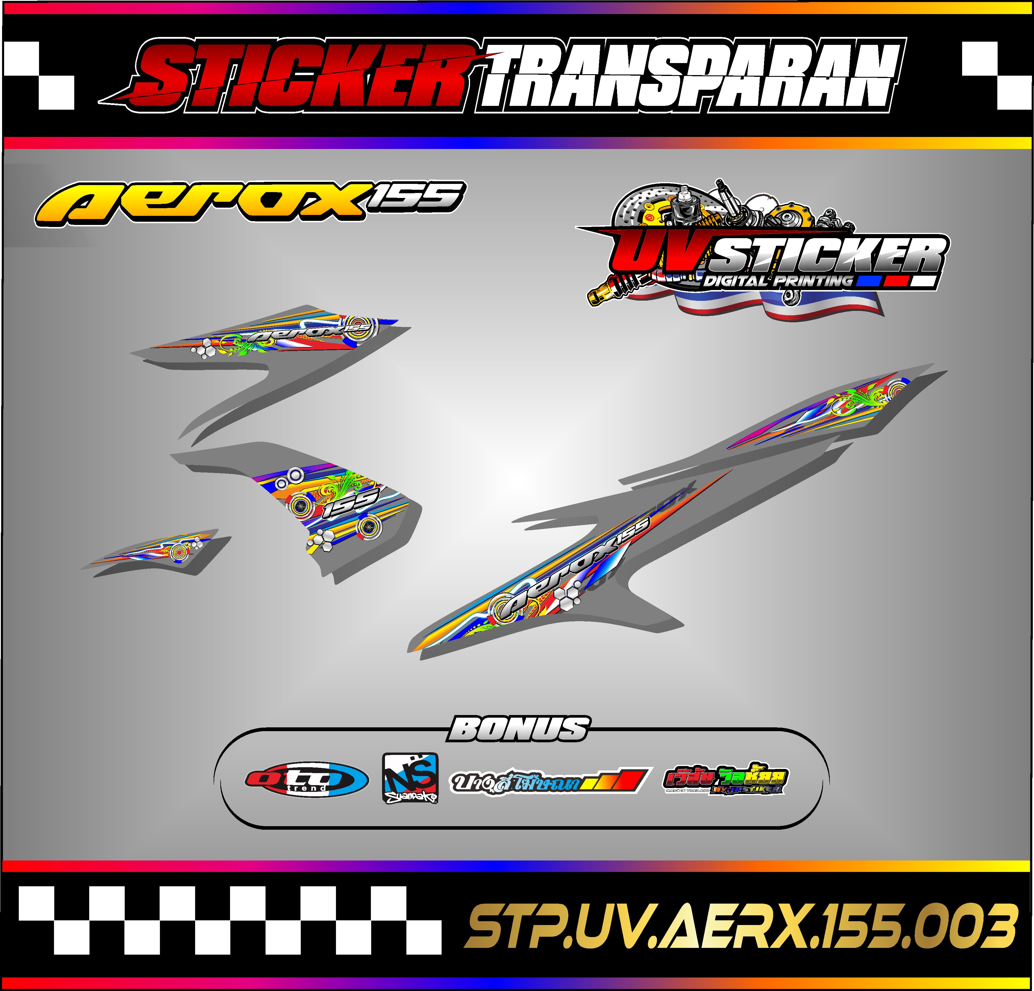 Aerox Sticker Striping Aerox 155 Sticker Motor Yamaha Aerox 155 Variasi ...