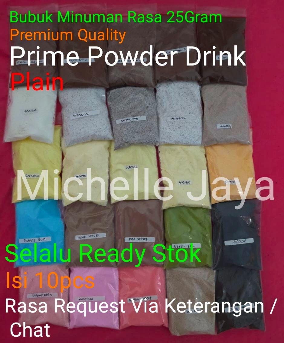 Serbuk Minuman Rasa Kualitas Premium isi 10 x 25Gram / Bubuk Prime ...