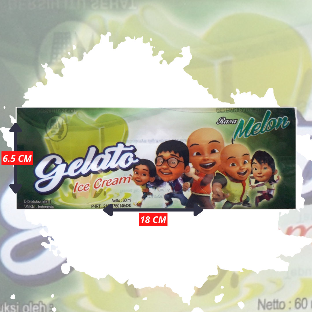 KEMASAN ES KARAKTER - PLASTIK ES KECIL - KEMASAN ICE CREAM POTONG ...
