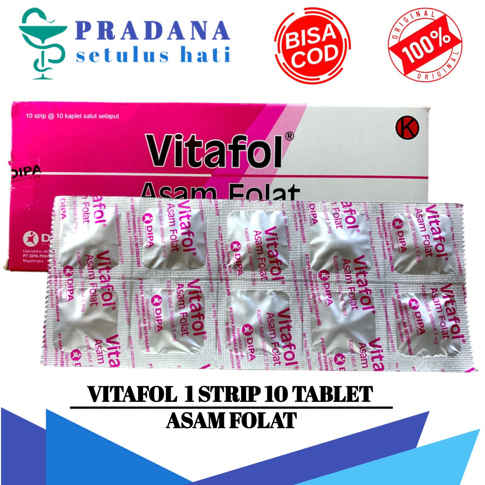 VITAFOL 1 STRIP 10 TABLET | Lazada Indonesia