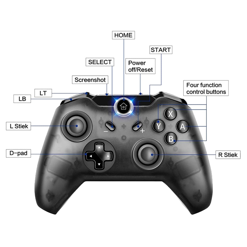 Wireless Controller for Nintendo Switch, Bigaint Pro Controller ...