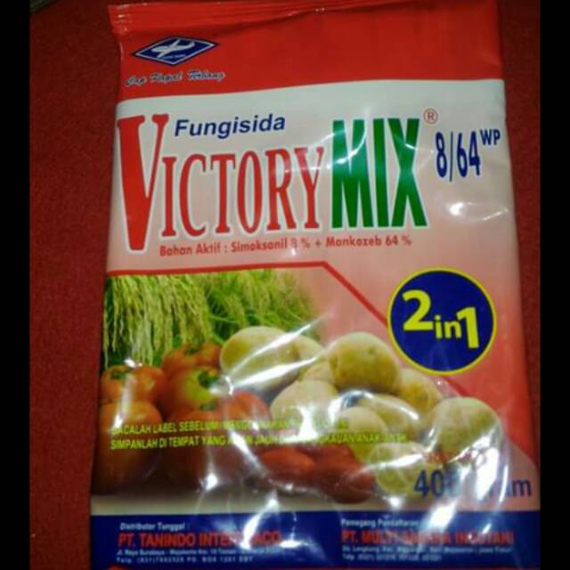 fungisida VICTORY MIX 8/64WP 400gr dari CAP KAPAL TERBANG | Lazada ...