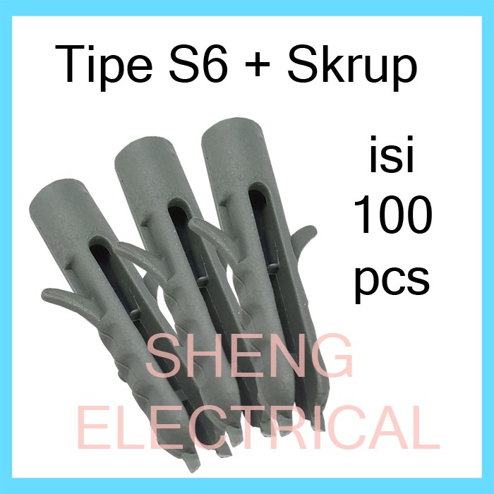Baut Dinding S6 Penguat Sekrup Penahan Skrup Mur Baut Tanam Tembok | Lazada Indonesia