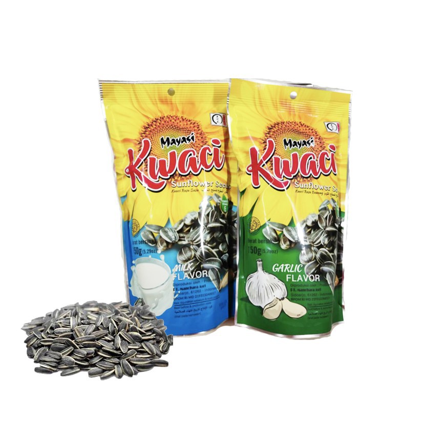 Kwaci Snack Kuaci Biji Matahari MAYASI rasa Bawang / Susu - 150gr ...