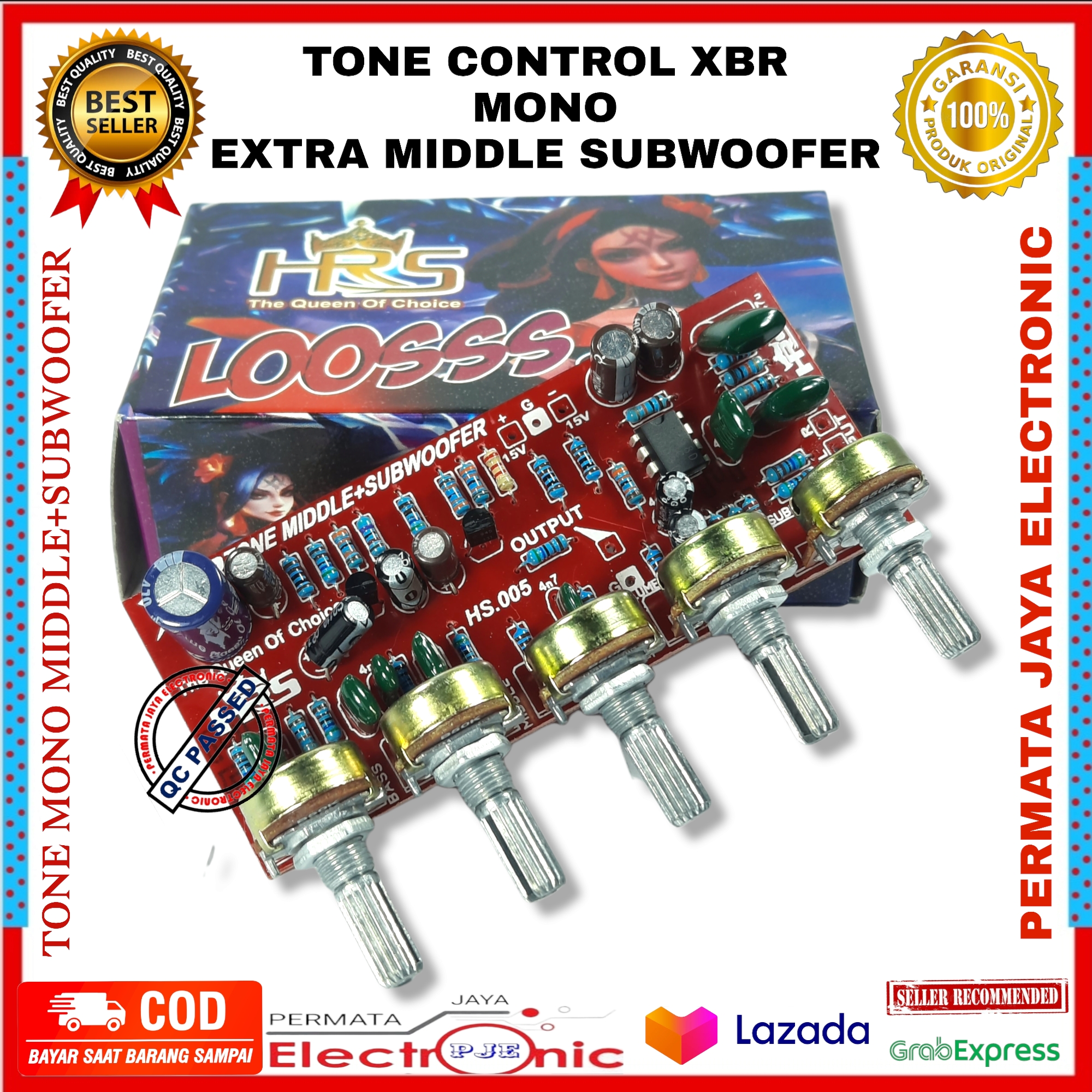 TONE CONTROL XBR MONO EXTRA MIDDLE SUBWOOFER | Lazada Indonesia