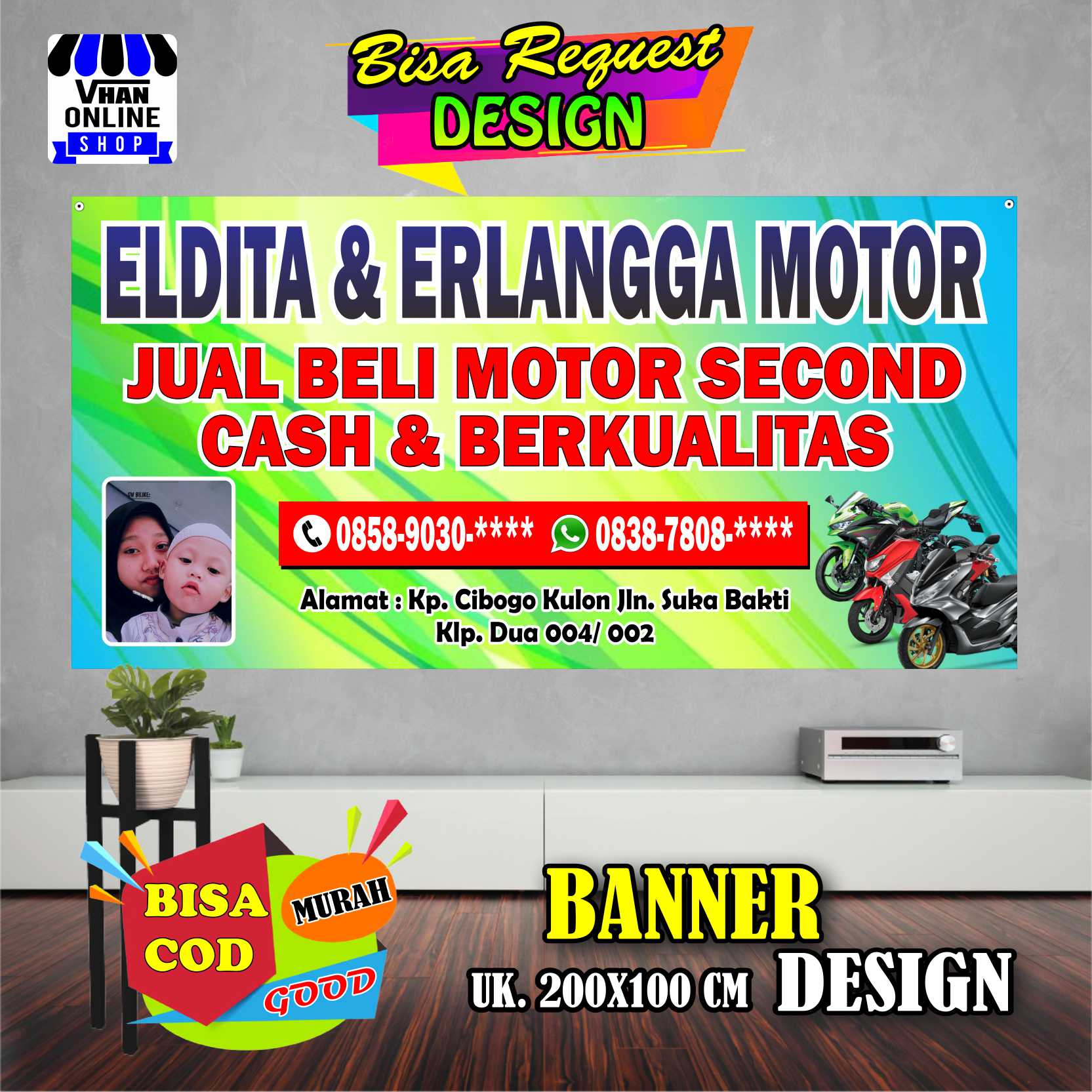 Spanduk Banner Jualan Motor, Jualan Mobil Keren, Bagus | Lazada Indonesia