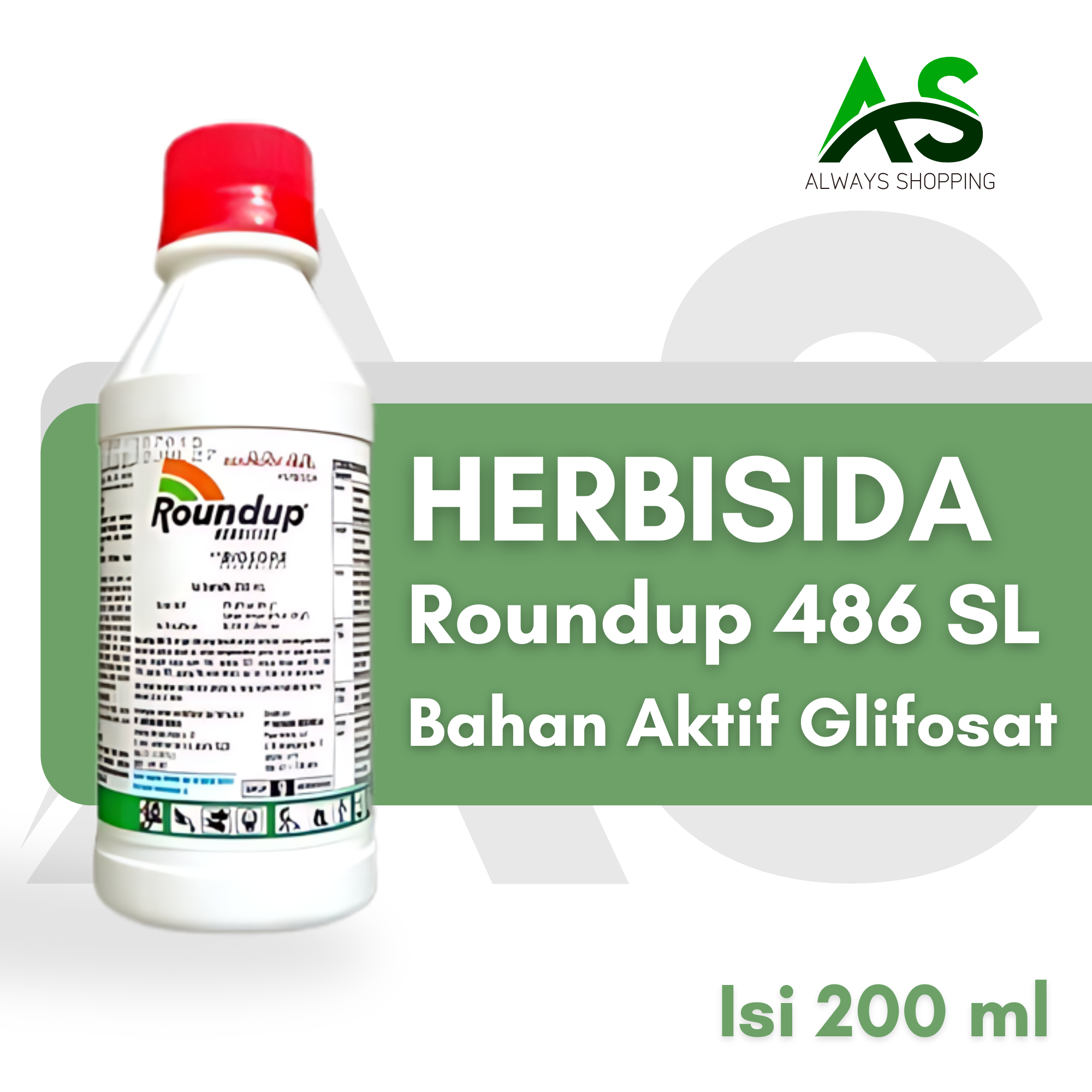 Obat Pembasmi Rumput Liar 486 SL Roundup 200 ml Ampuh Sistemik | Lazada ...