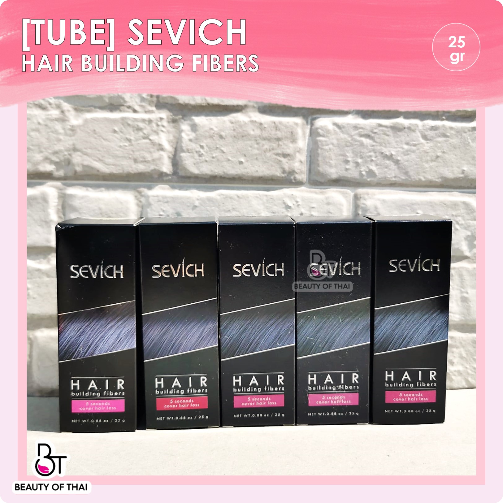 [ TUBE ] SEVICH HAIR BUILDING FIBERS | PENEBAL RAMBUT 25gr | Lazada ...