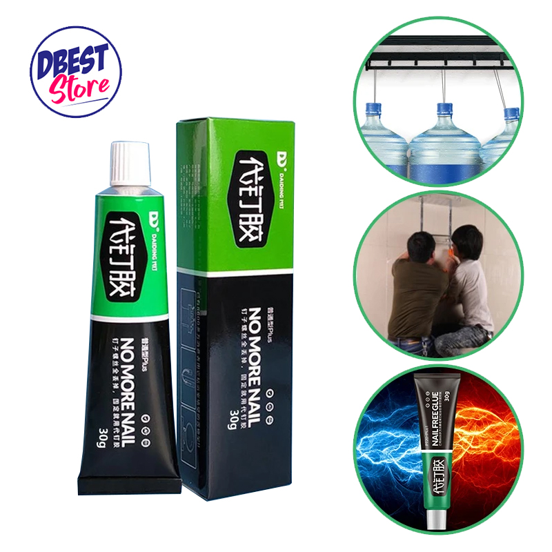 Lem Pengganti Paku Sekrup Skrup Tembok No More Nail Glue Perekat Kaca ...