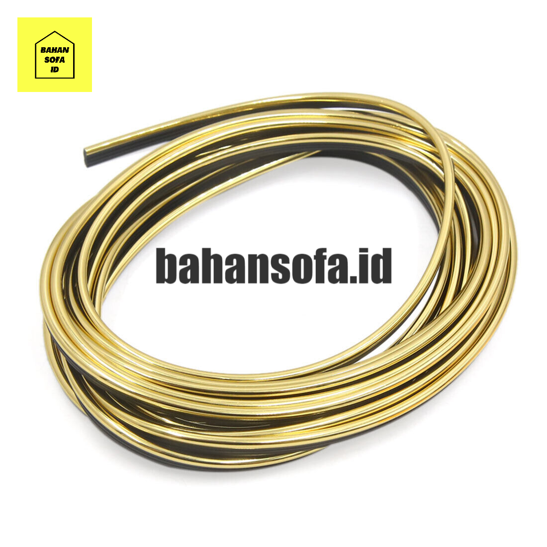 LIST EMAS BULAT 6 MM / LIS GOLD / AKSESORIS UNTUK SOFA DAN DIVAN (PER 1 ...