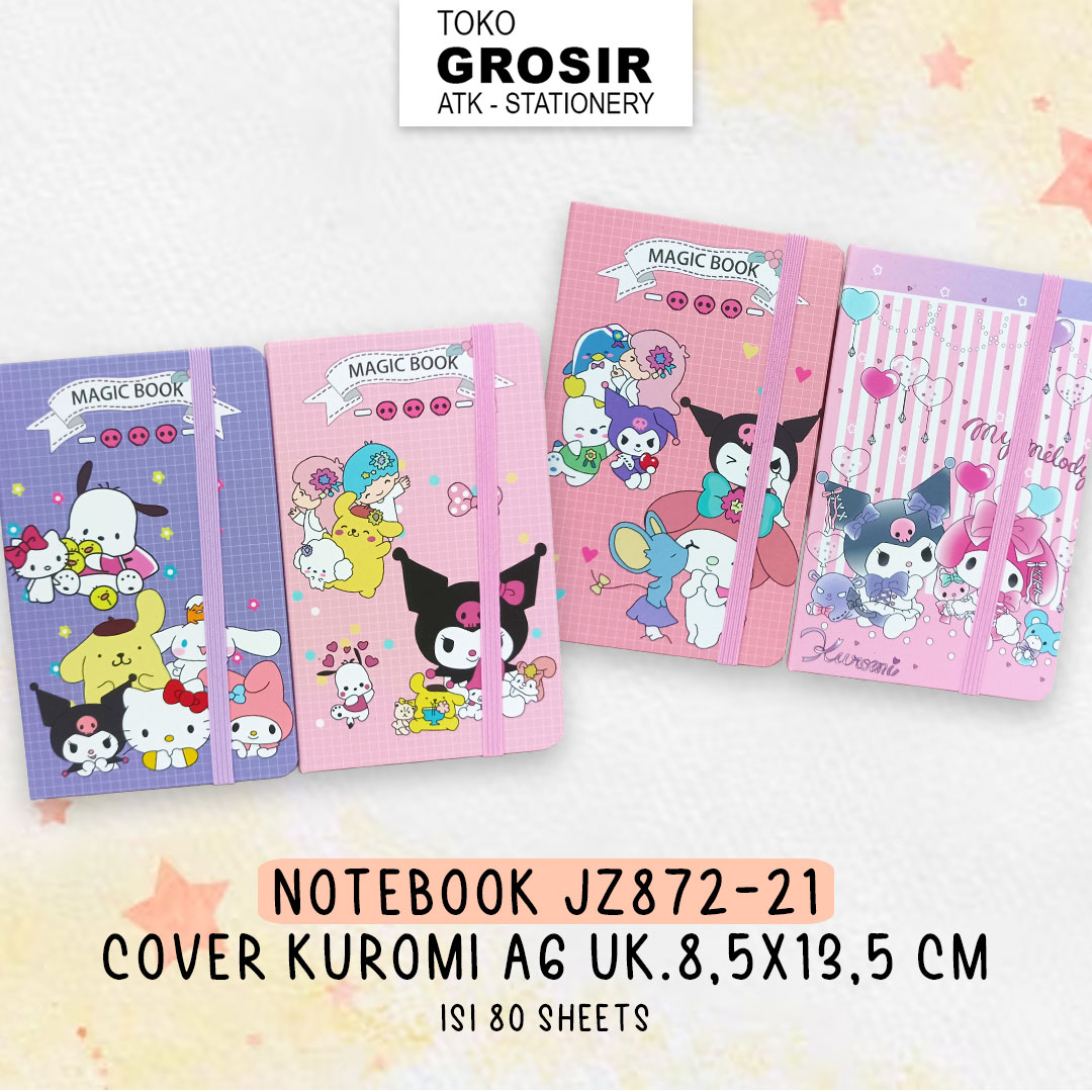 NOTEBOOK TALI A6 JZ872-21 COVER KUROMI (8,5x13,5cm) / Notebook Kiyowo ...
