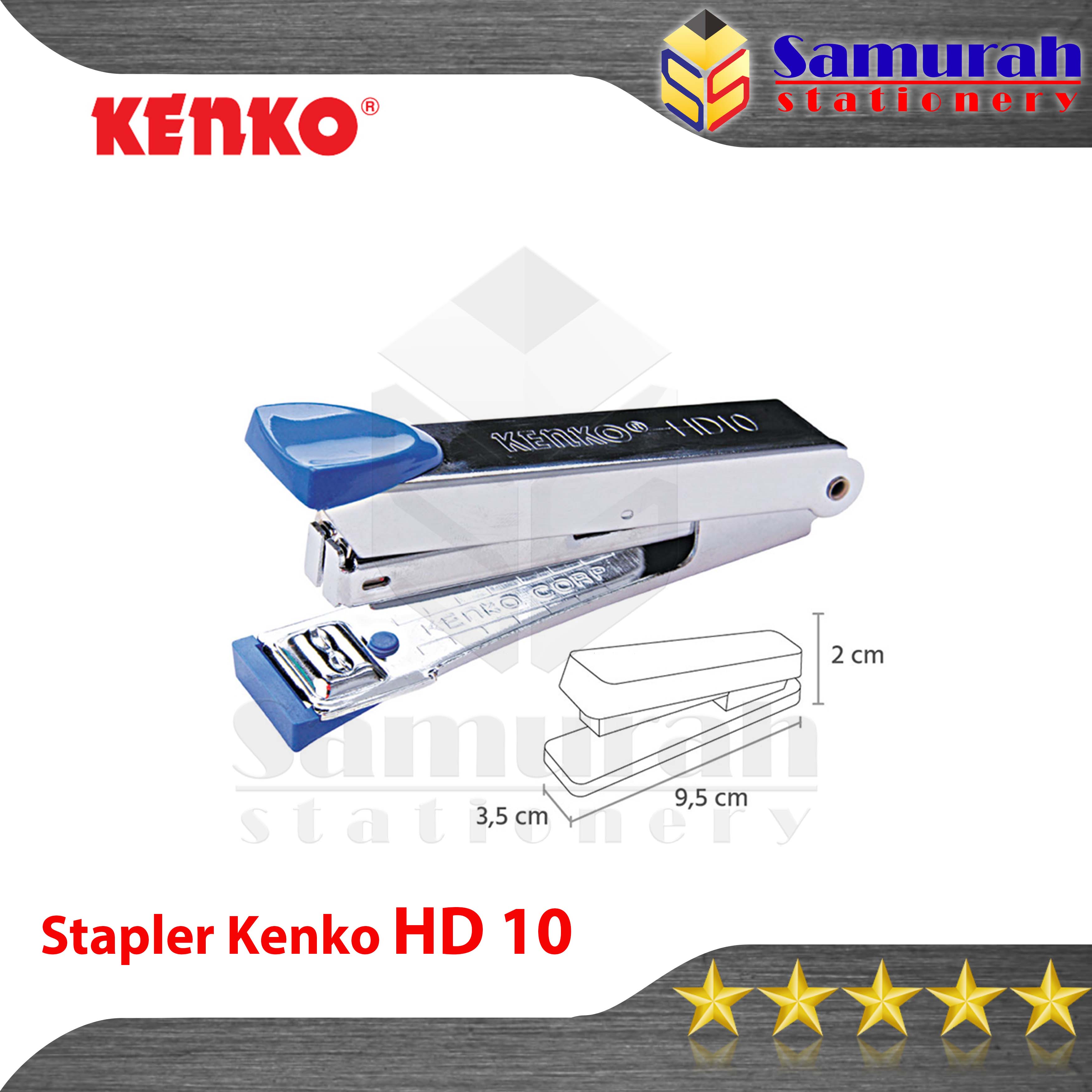 Stapler Kenko HD 10 / Mesin Staples Tangan HD10 Kecil / Alat Strapler ...