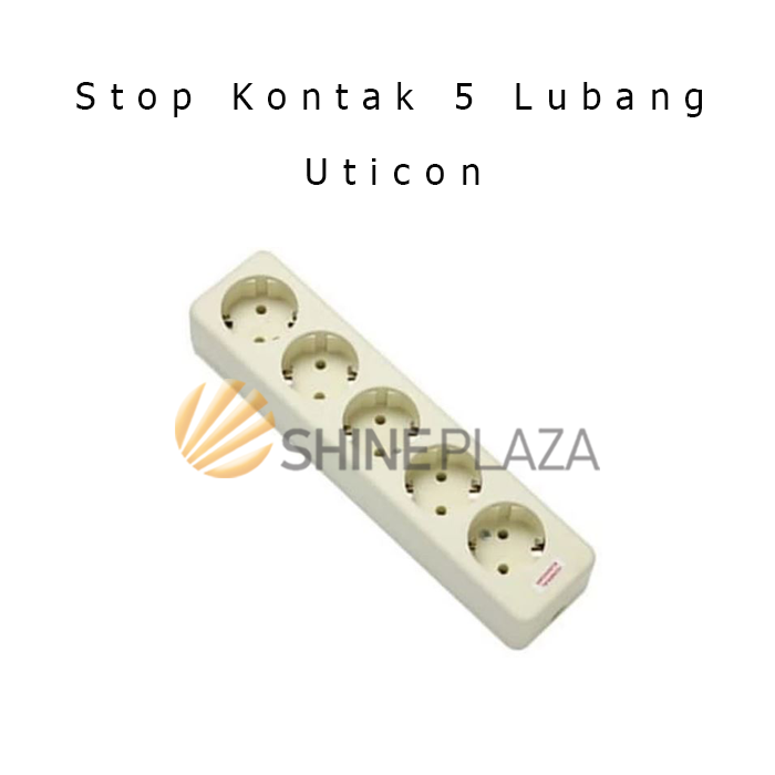 Stop Kontak Uticon 5 Lubang - Stopkontak Terminal Kuningan Uticon ...