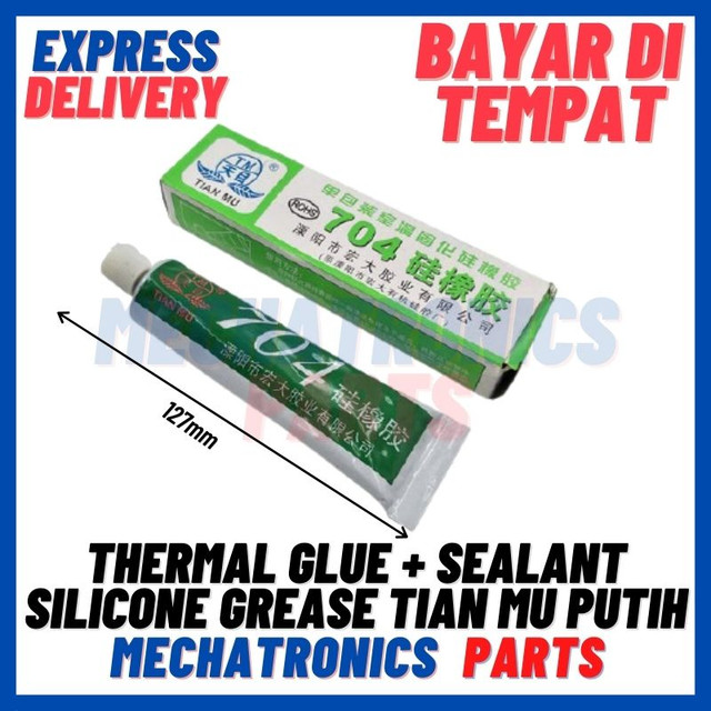 ELC[DEV-9398] THERMAL GLUE + SEALANT SILICONE GREASE TIAN MU PUTIH ...