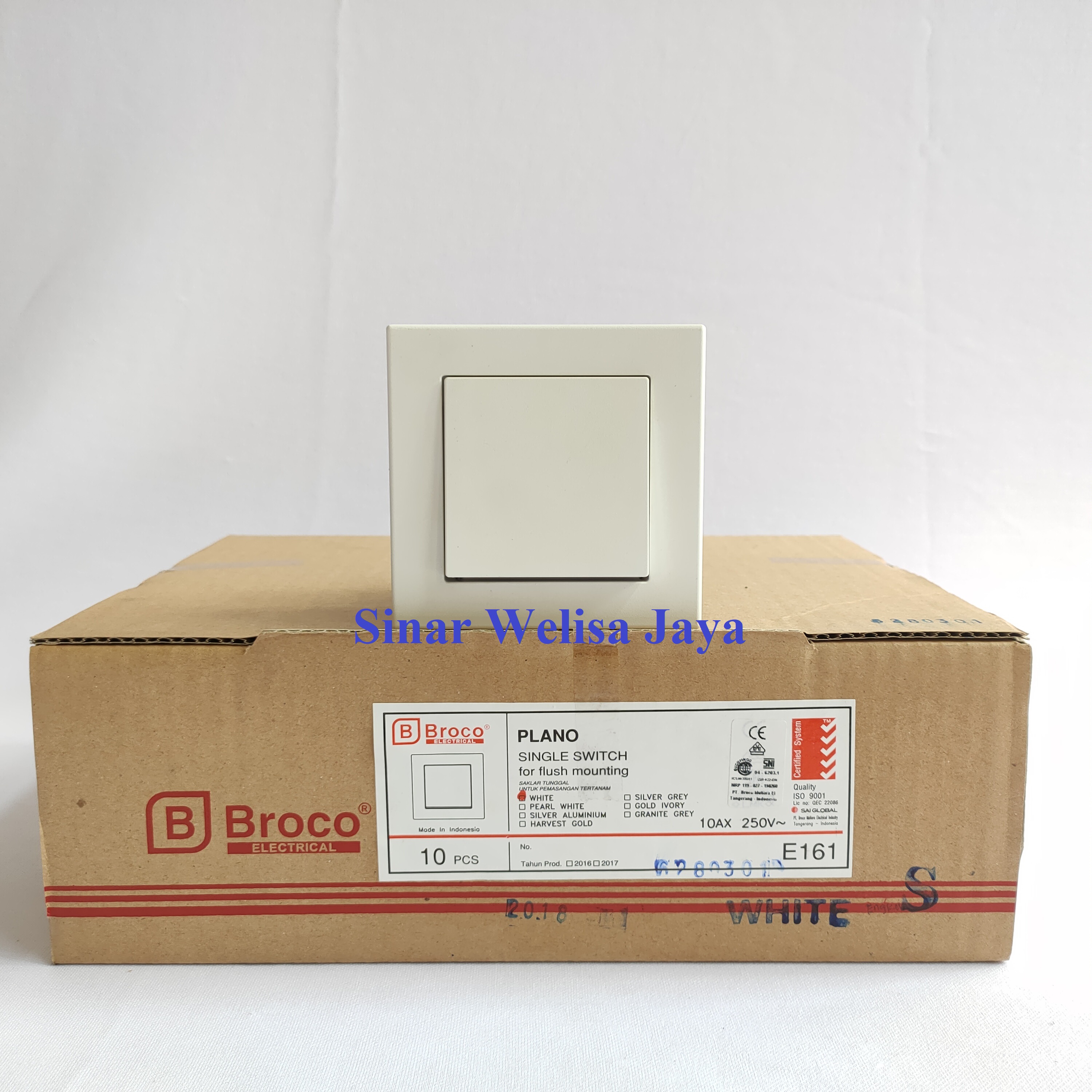 Plano Broco Saklar Engkel Tunggal - Putih | Lazada Indonesia