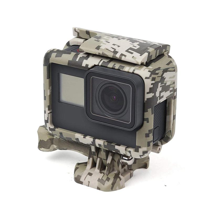 Shoot Camouflage Gray Protective Frame Mount Stand Housing Case for ...