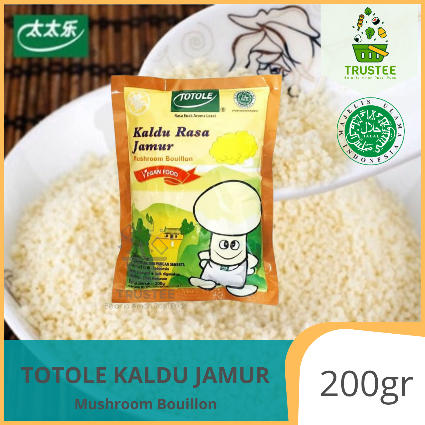 TOTOLE kaldu jamur 200gr penyedap rasa halal MUI | Lazada Indonesia