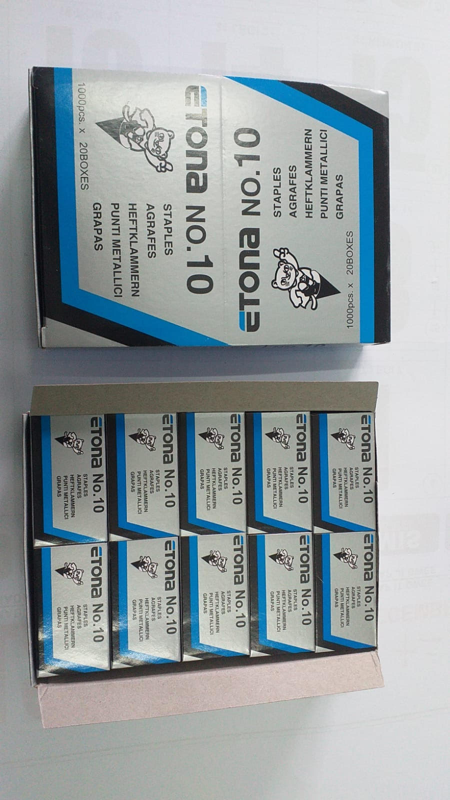 20 pak STAPLES ETONA no 10 harga distributor | Lazada Indonesia