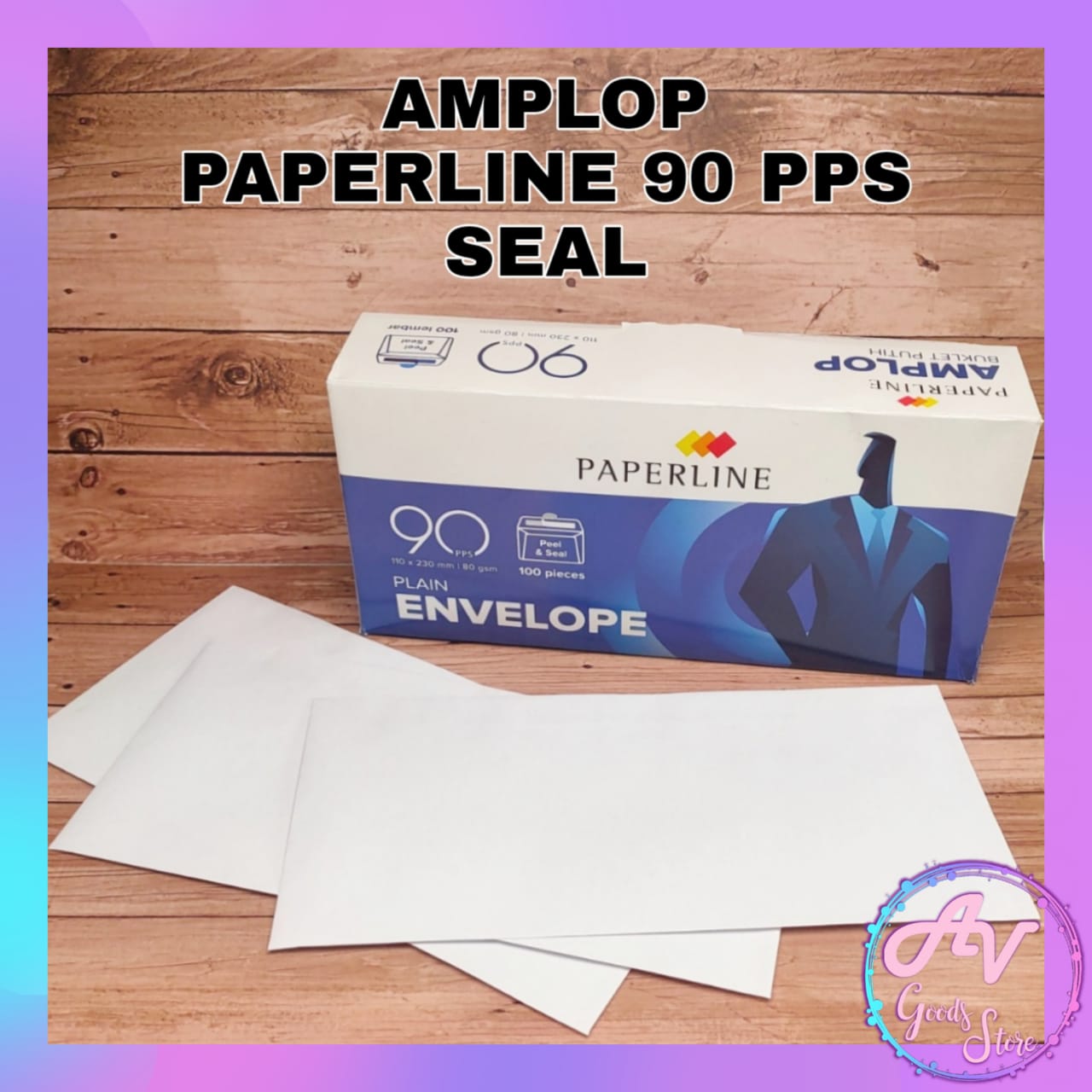 1Kotak Amplop Paperline 90 PPS isi 100 / Amplop Putih / Amplop ...