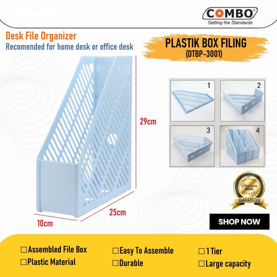 Plastic Box Filling 1 Tier / Box File Plastik / Dokumen Box Rakit 3001 ...