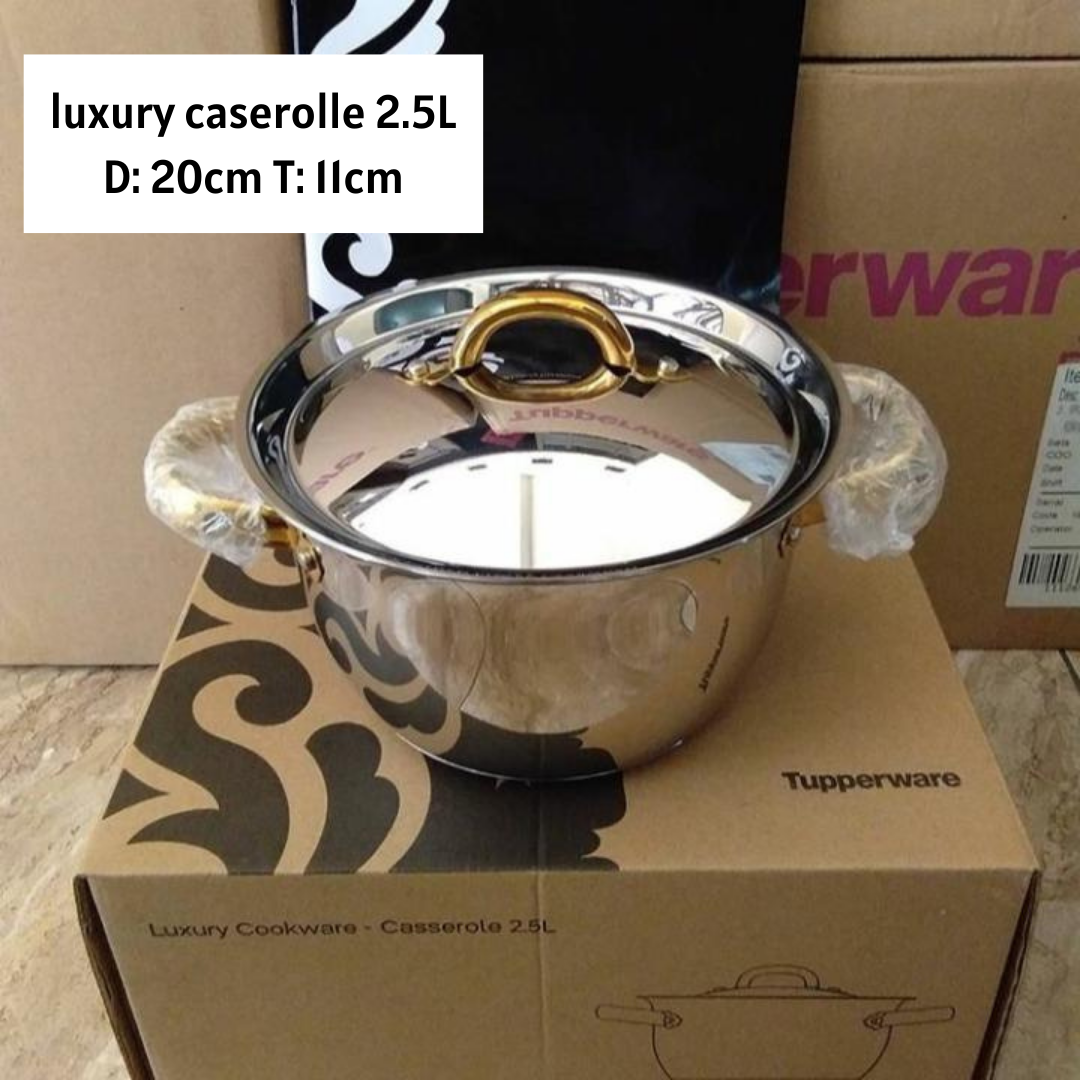 LUXURY COOKWARE SAUCEPAN 1,5L / CASSEROLE 2,5L / SAUTE PAN 3,5L PANCI ...