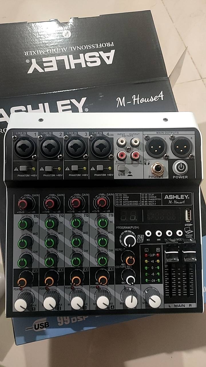 Mixer Ashley M House 4 Original 4 Channel Bluetooth - USB Interface ...