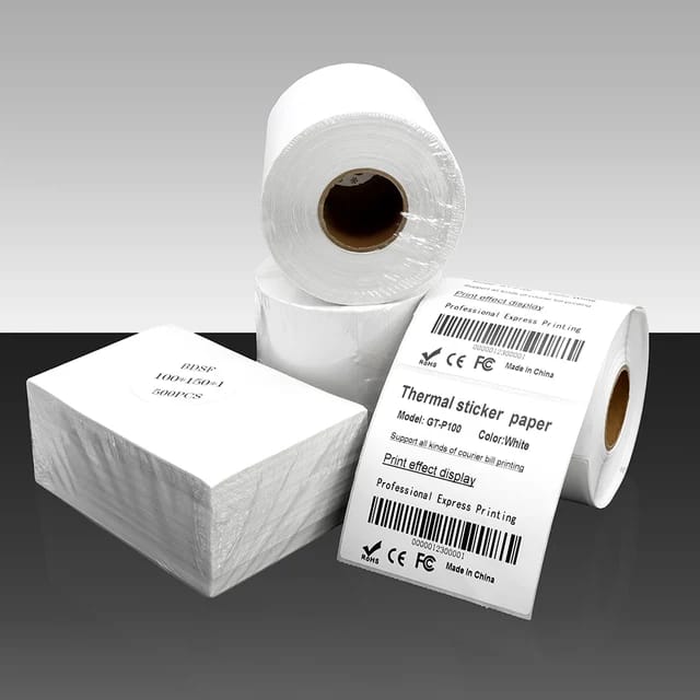 Kertas Thermal 100 x 100 isi 500| Label Thermal 100 x 100 | Label Resi ...