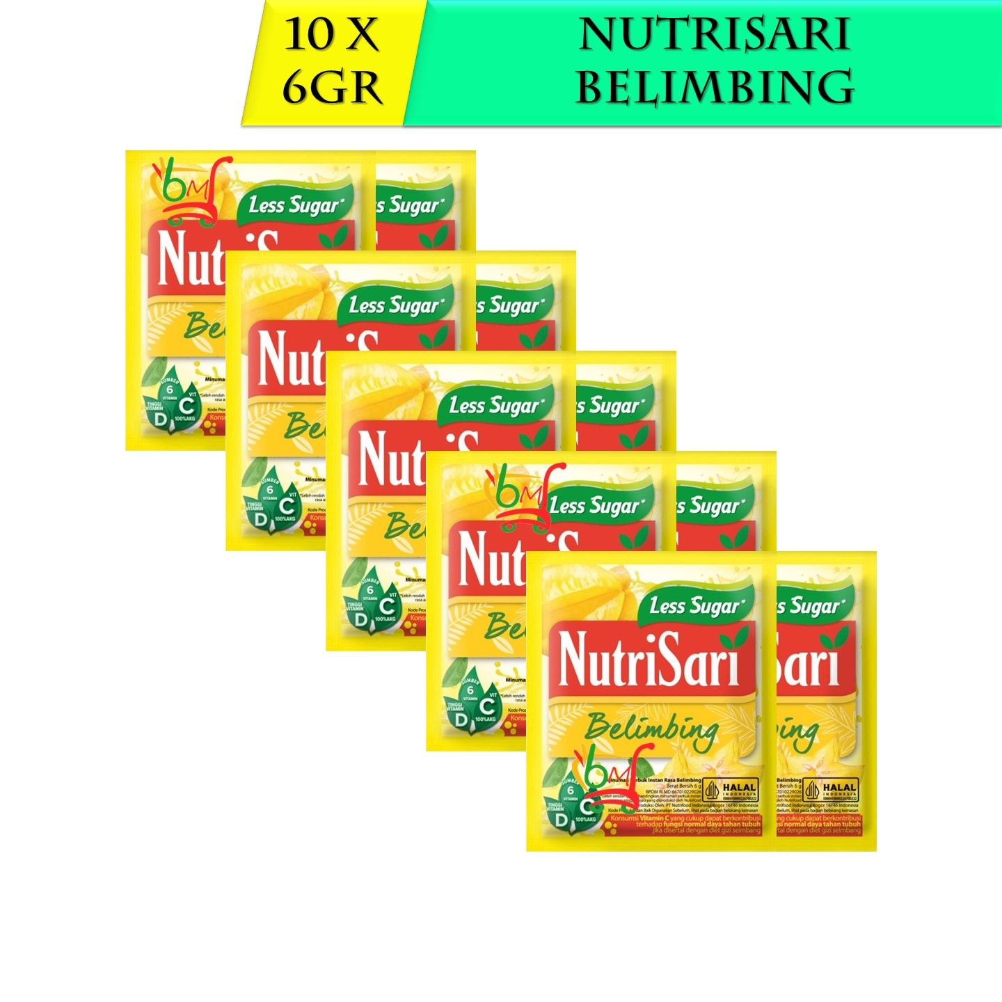NutriSari Belimbing Minuman Serbuk Rasa Belimbing Segar Nikmat | Lazada ...