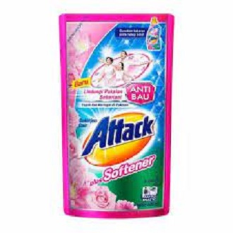 Attack Liquid Detergent Plus Softener / Sabun Cuci Cair Refill 800ml ...