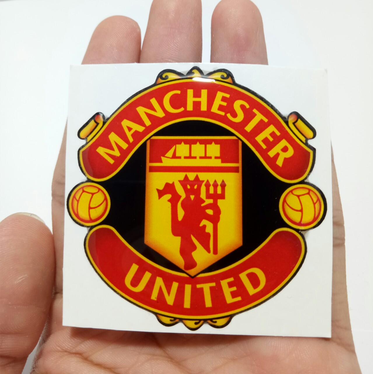 Stiker Timbul Resin Lentur Logo Manchester United Lazada Indonesia