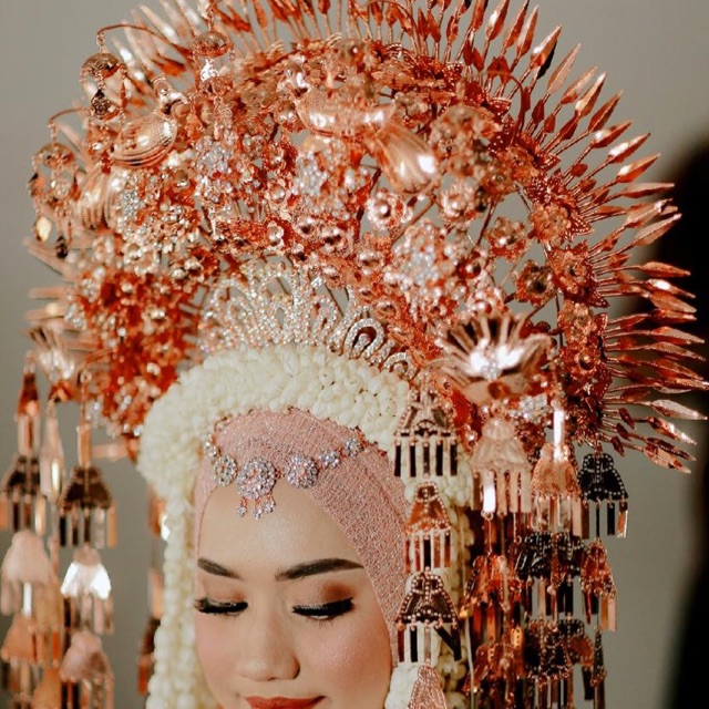 Mahkota minang rosegold siger adat minangkabau tiara adat minang padang warna rose gold | Lazada ...