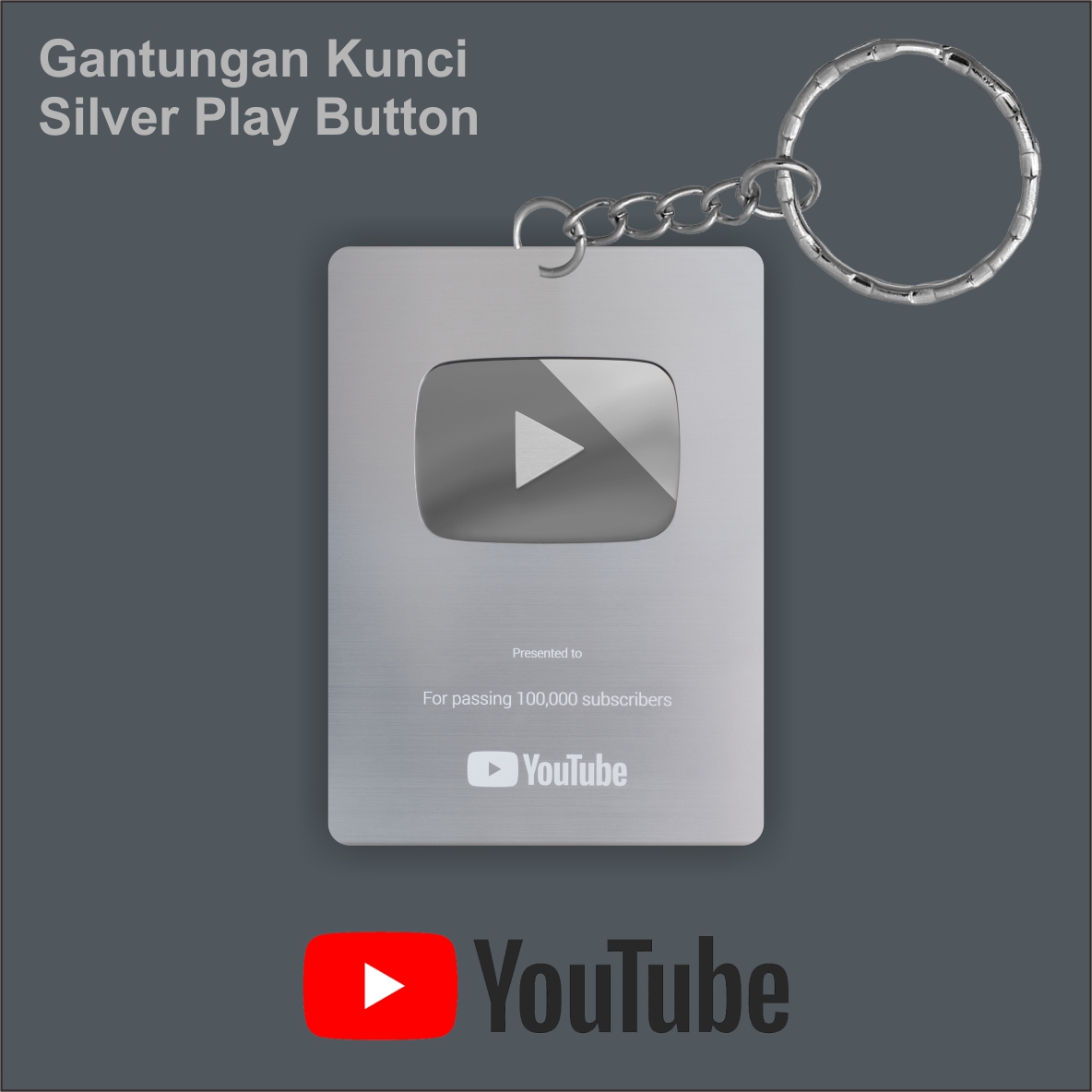 Gantungan Kunci Play Button Youtube - Gold Play Button Youtubee ...