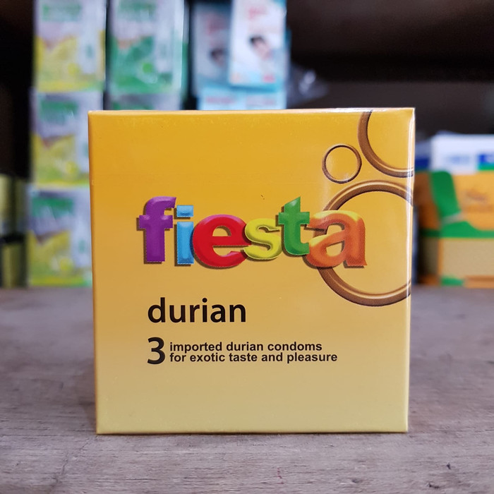 Fiesta Kondom Durian ISI 3 PCS KEMASAN EKONOMIS HARGA TERJANGKAU ...