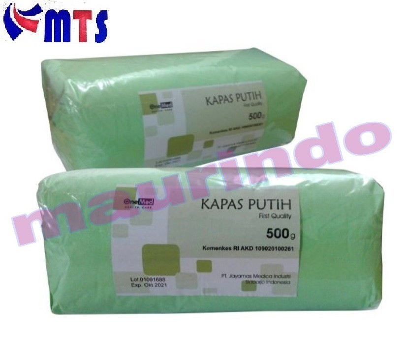 COD - Kapas Putih Pembalut 500 Gram Onemed Kapas Gulung 500 Gram ...