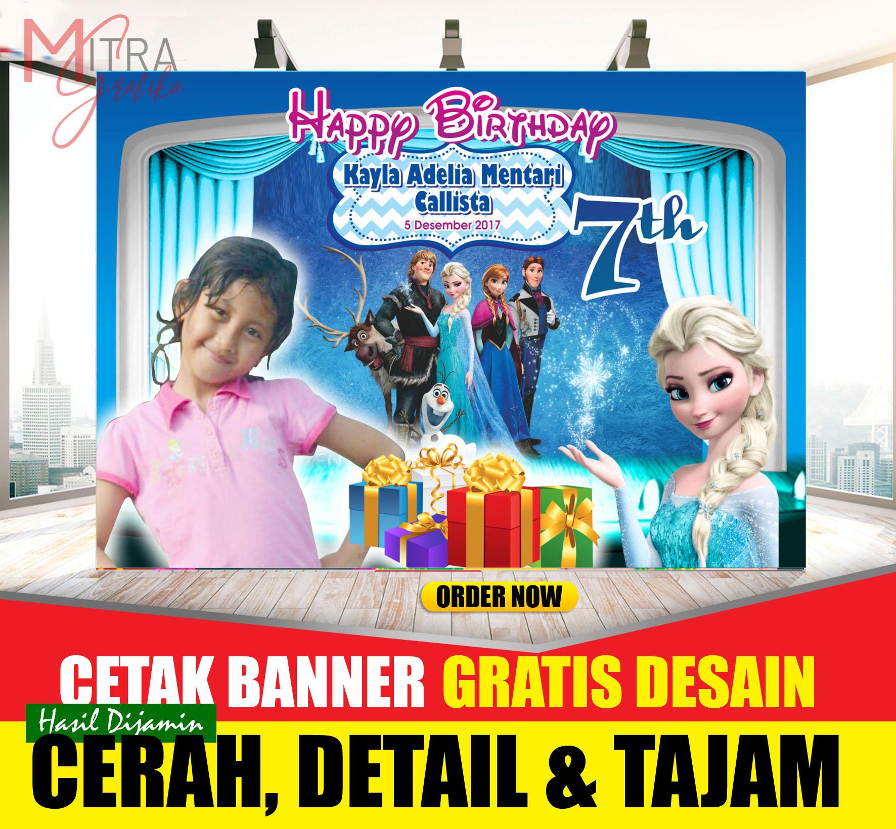 Cetak Banner / Backdrop / Wallpaper / MMT/ Spanduk Ulang Tahun Ultah ...