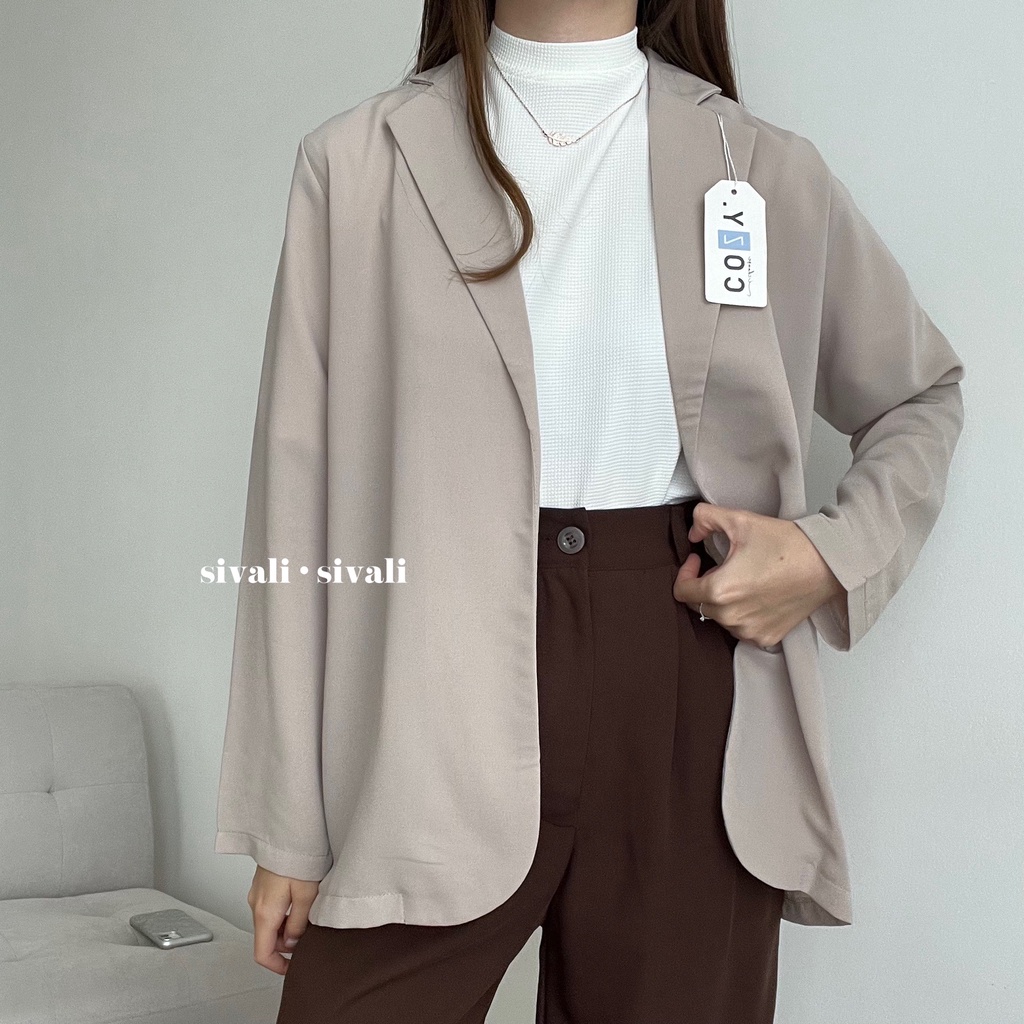 Sivali Factory Jane Blazer 2048 - Korean Blazer Wanita Lengan Panjang ...