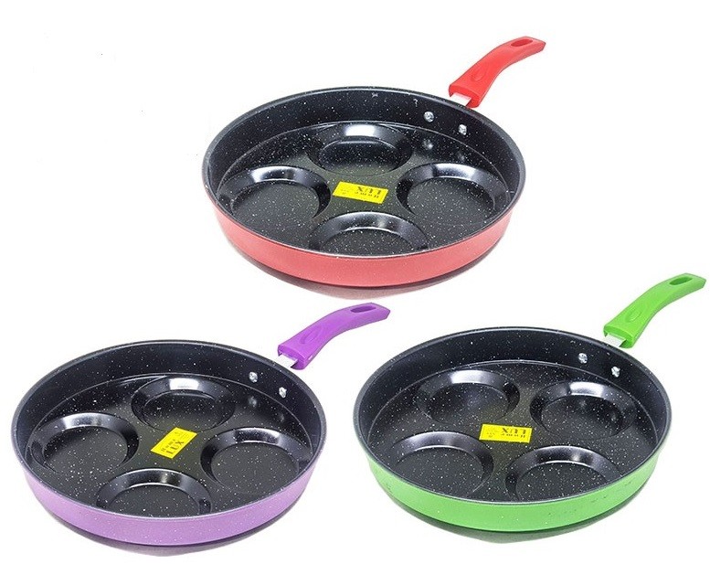 Teflon Penggoreng Telur/Wajan Cetakan Telur/kue 4 Lubang | Lazada Indonesia
